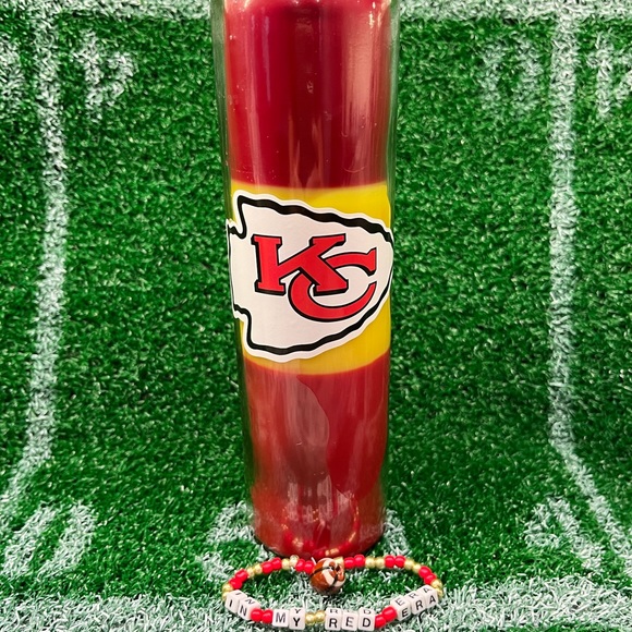 Accents | Kc Chiefs Candle W Taylor Swift Bracelets | Poshmark